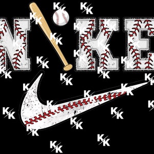 Baseball Check With Ball and Bat Digital Down/png - Etsy