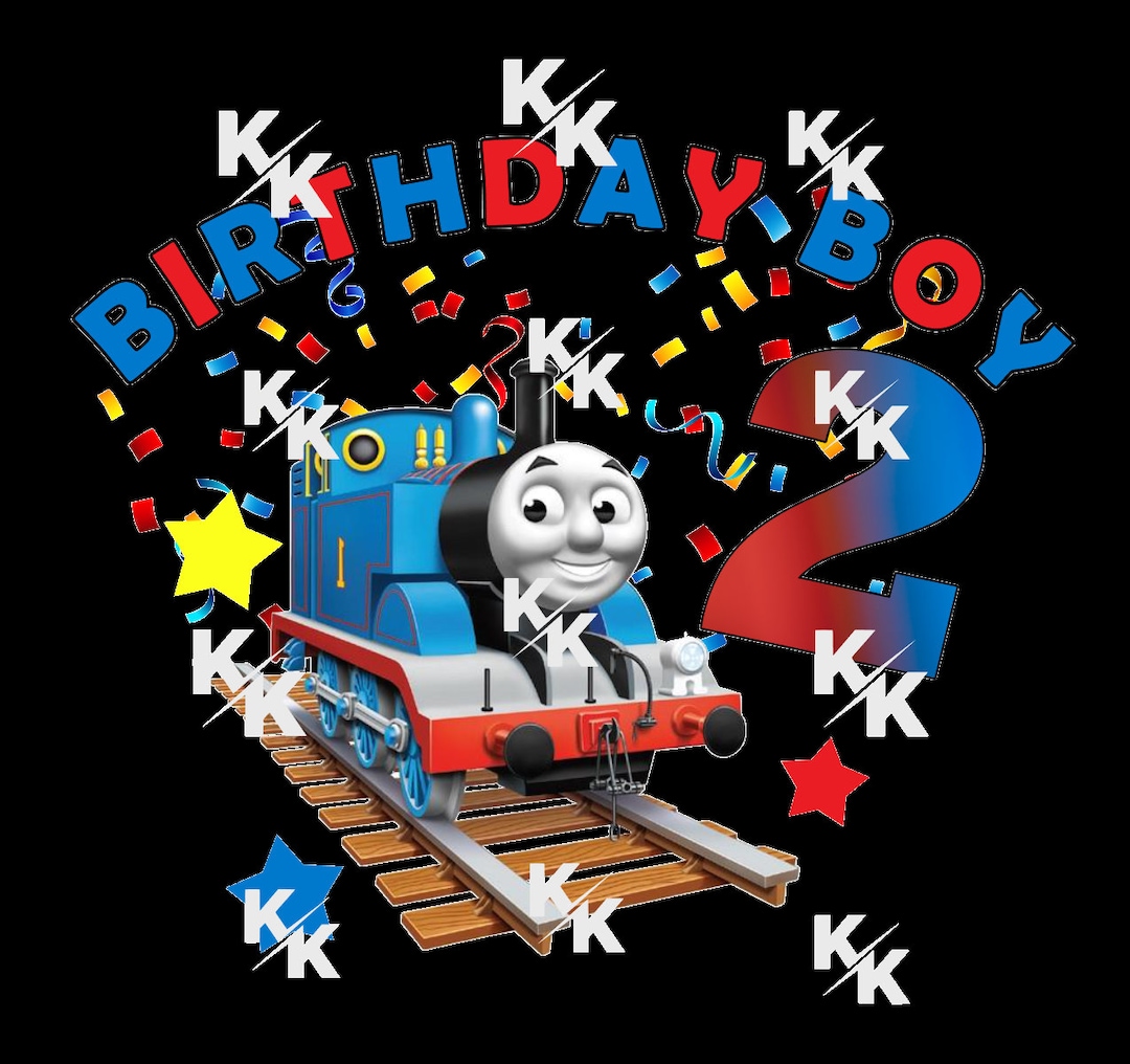 Birthday Boy Thomas the Train 2nd Birthday Digital Download, Png ...
