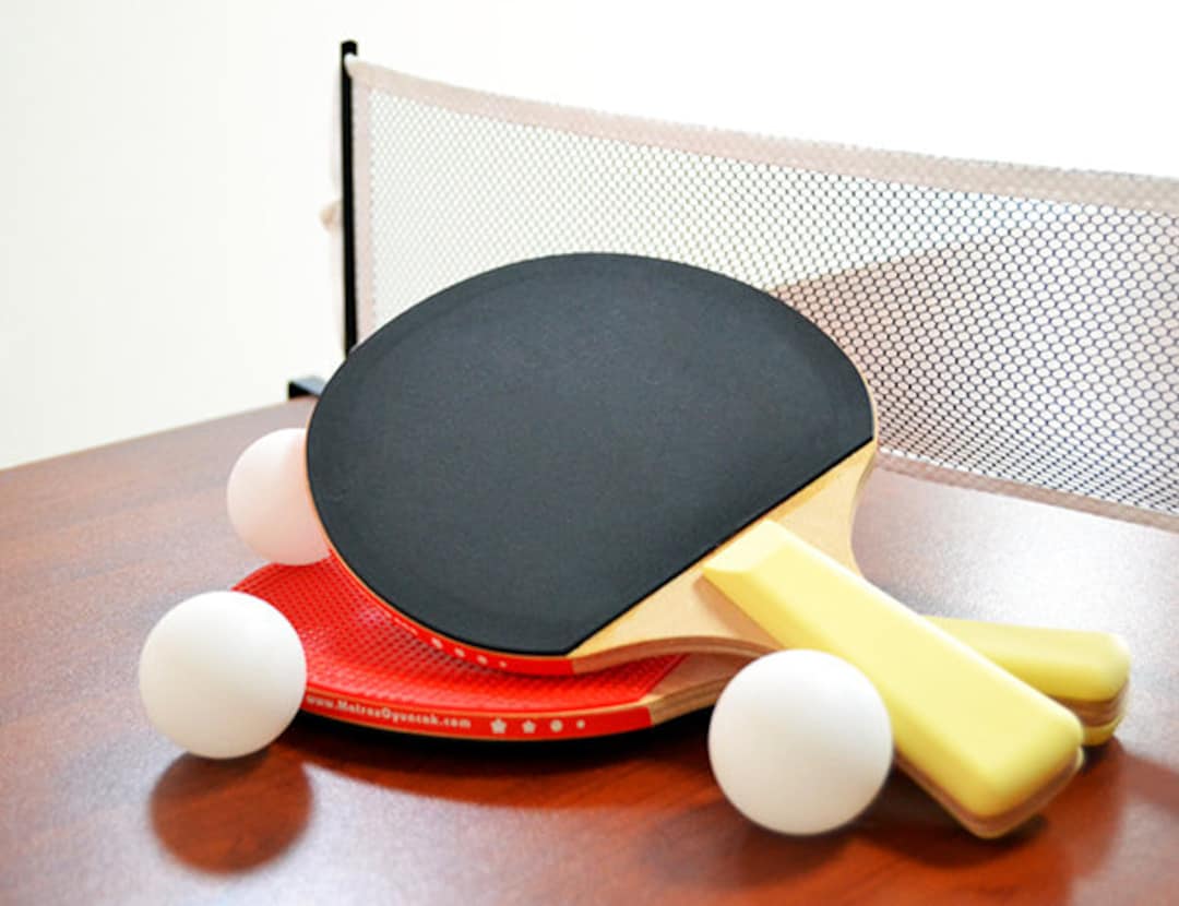 MATRAX Table Tennis Bat Set With Net Made of MDF Wood SN433 - Etsy