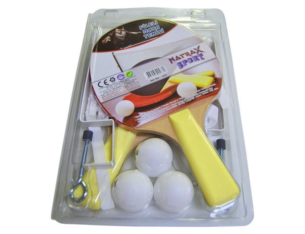MATRAX Table Tennis Bat Set With Net Made of MDF Wood SN433 - Etsy