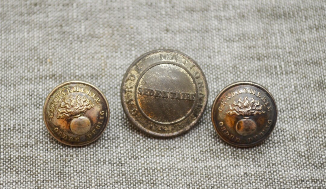 Napoleon 3 France Uniform Buttons Lot 1852 - Etsy