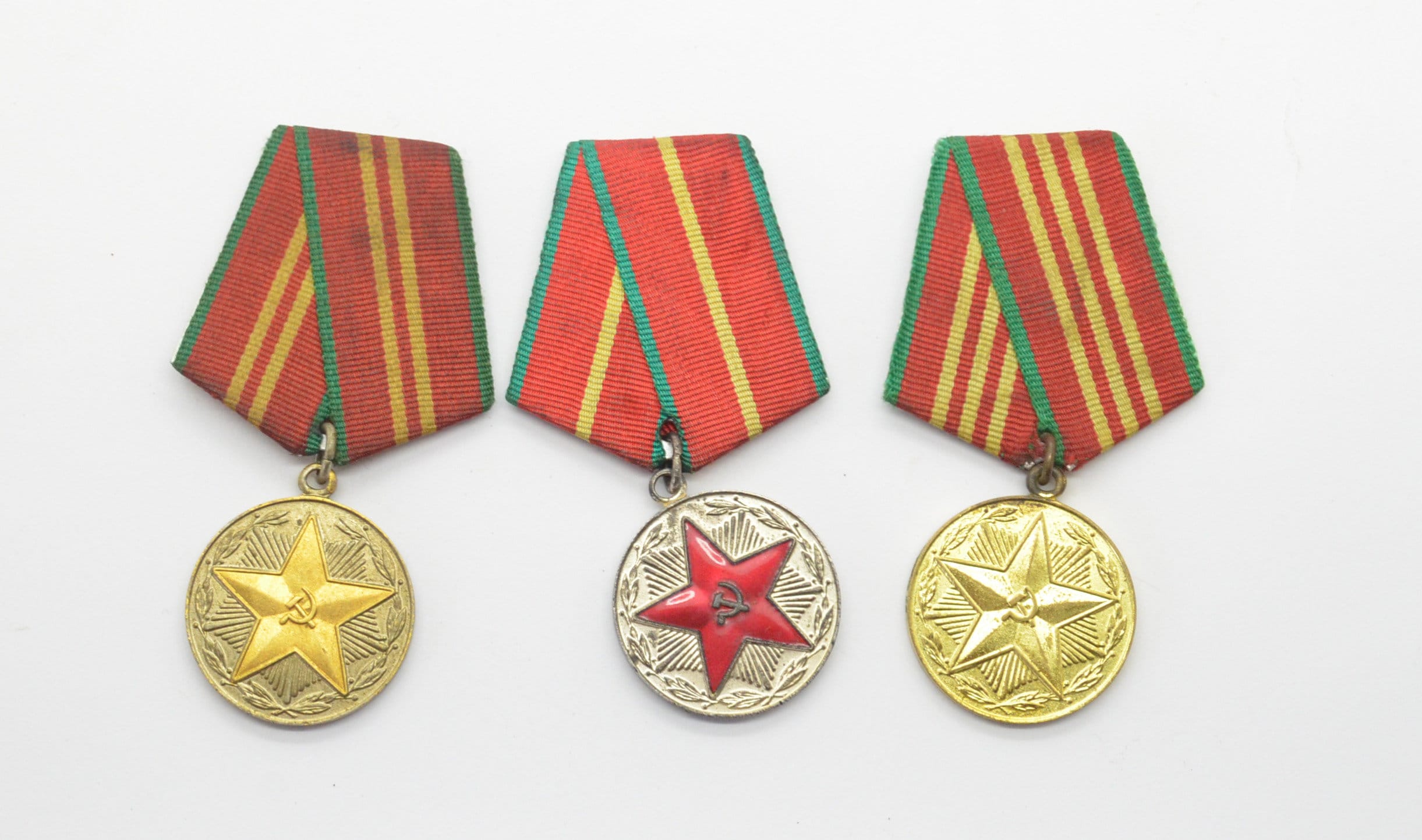 Vintage Soviet Medals Set 10-15-20 Years of Impeccable Service - Etsy
