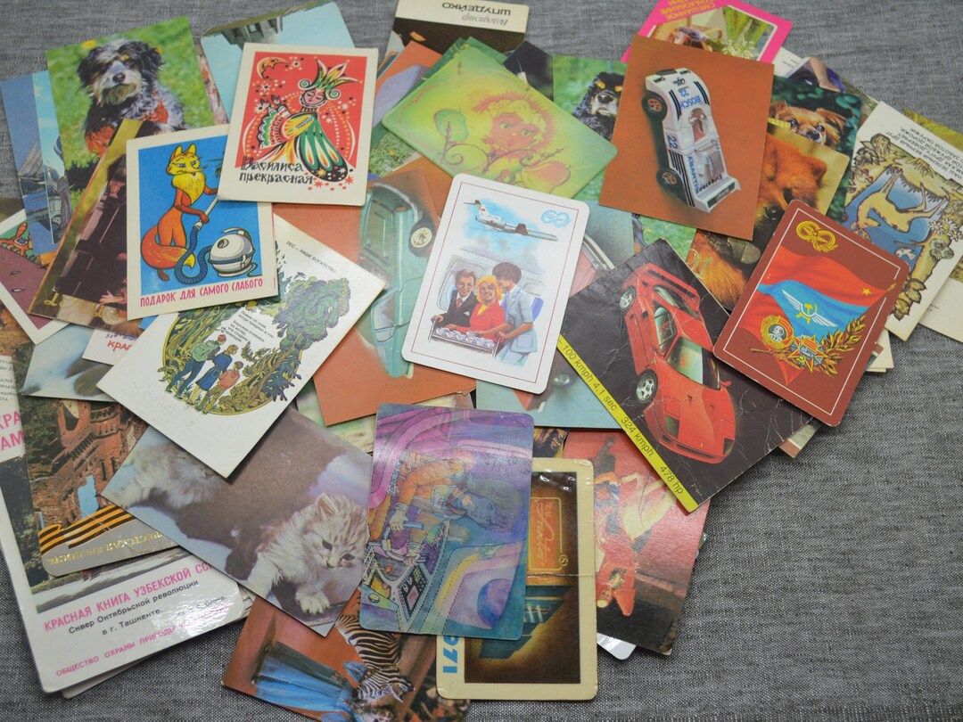 Vintage Ussr Soviet Calendars 1971-1991 - Etsy