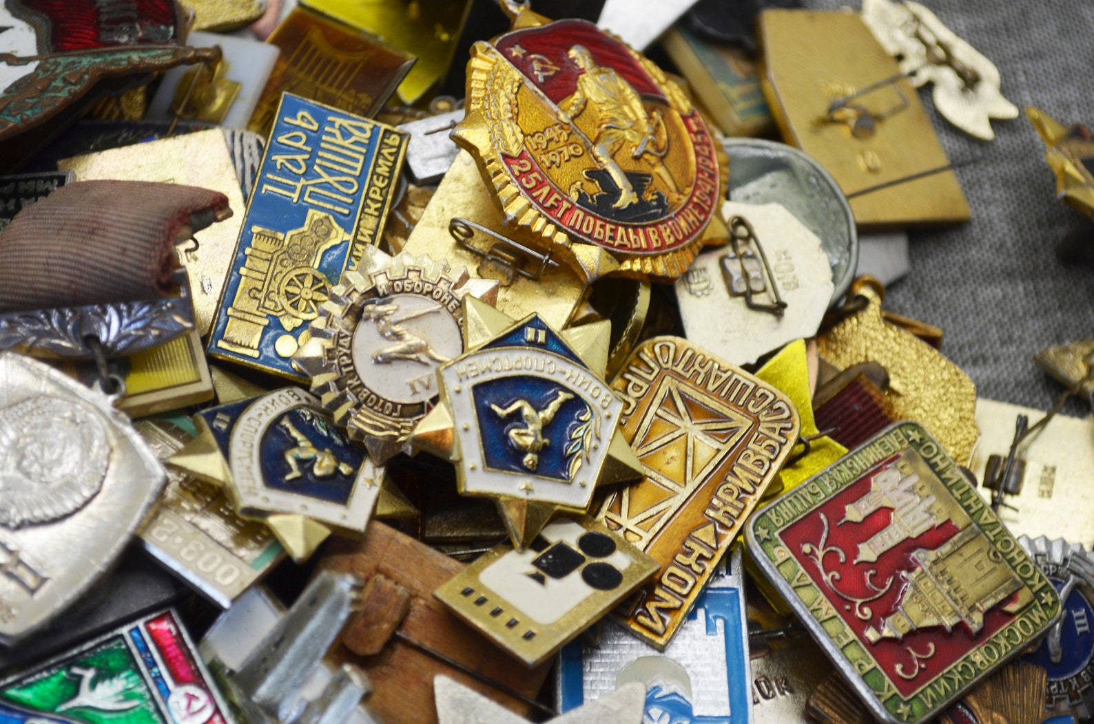 Lot of Soviet Medals Badges and Pin Ussr Era - Etsy