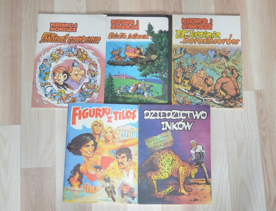 Lot of Vintage Polish Comics 1980 in Lot 5 Pieces - Etsy