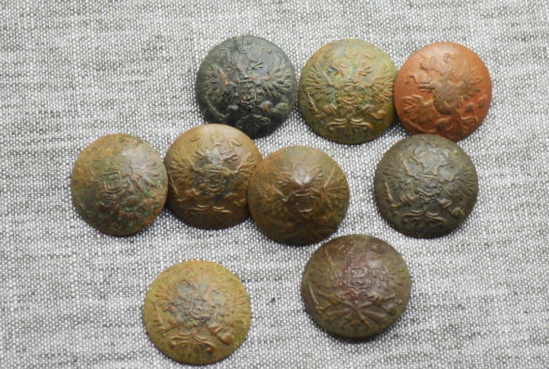 Ww1 Russian Empire Lot 9psc of Buttons - Etsy