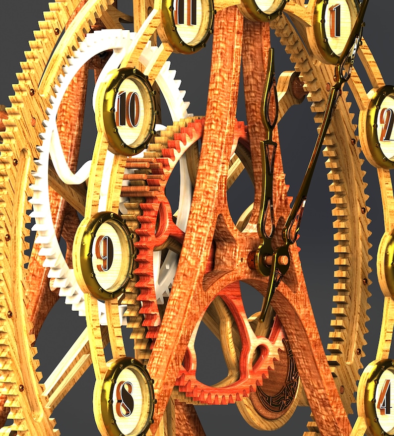 Clock Gears Mechanical Multilayers Cnc and Laser Cut Files - Etsy