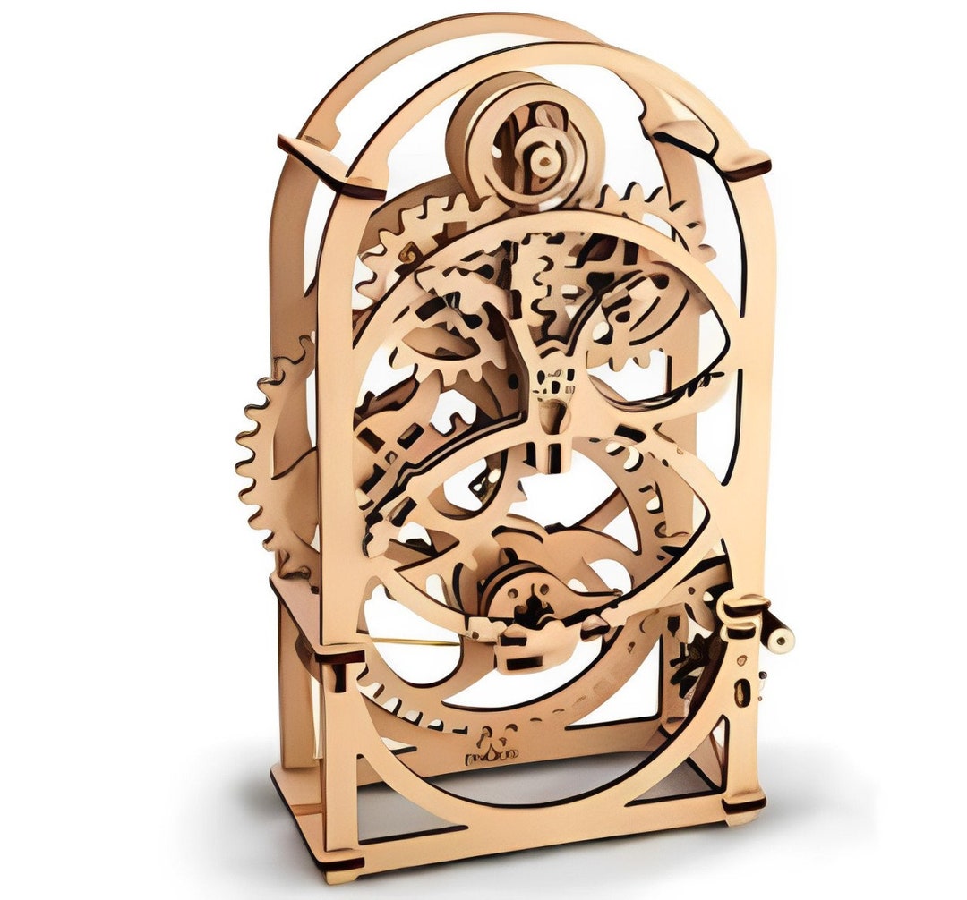 Laser Cut Gears Wooden Clock PDF Files - Etsy Australia