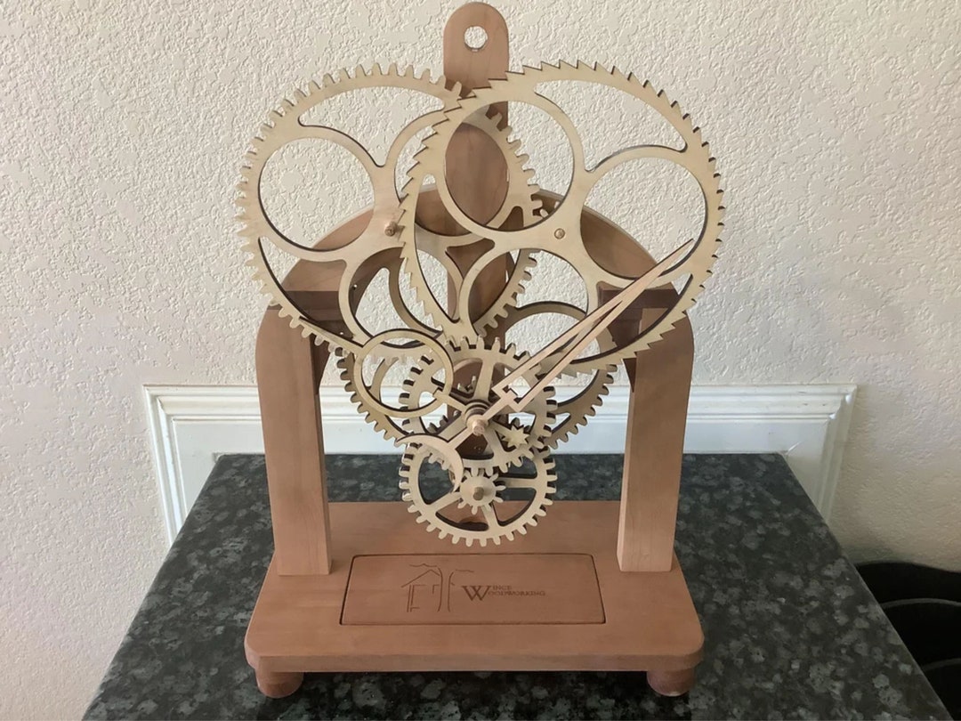Pendulum Clock Design With Many Gears Multilayered - Etsy
