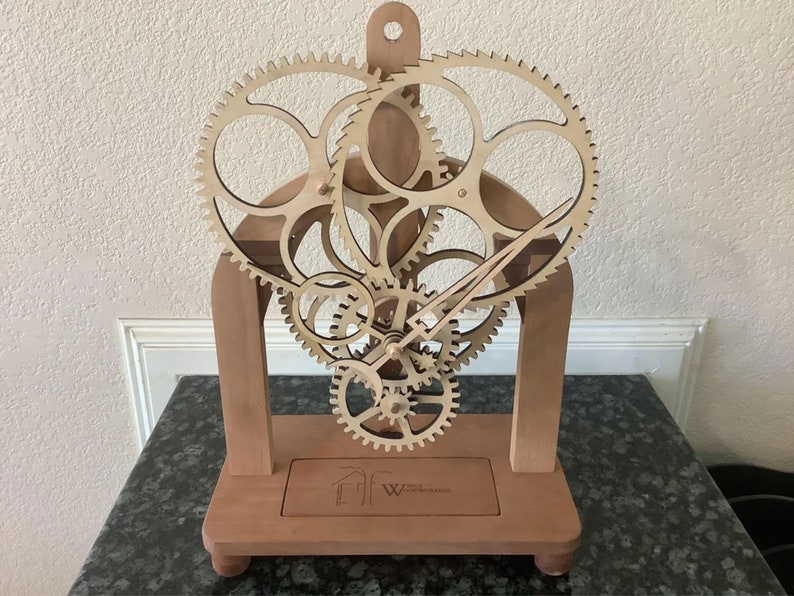Pendulum Clock Design With Many Gears Multilayered - Etsy UK