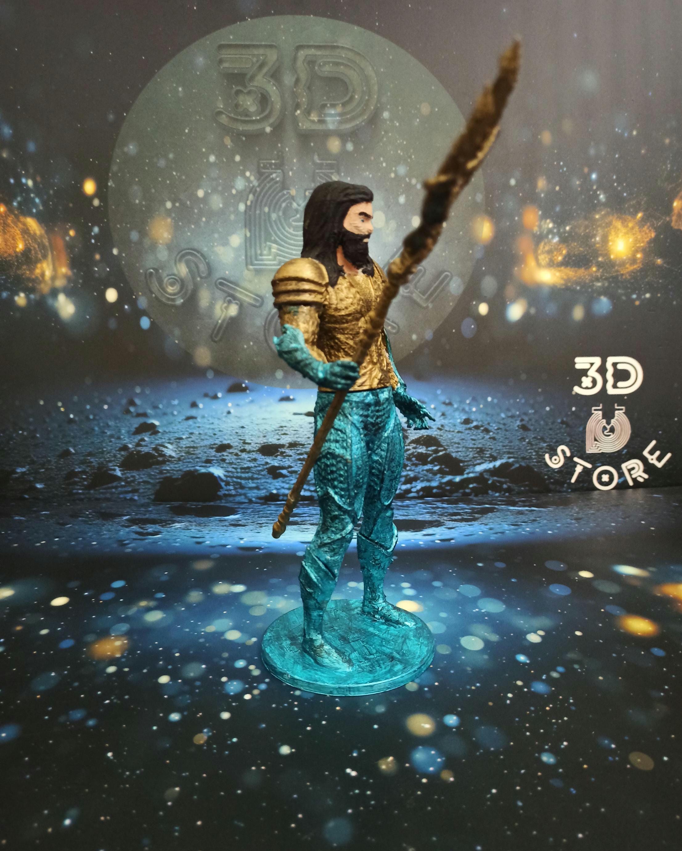 Jason Momoa Aquaman Figure 3D Printed Model Decoration Statue Handmade ...