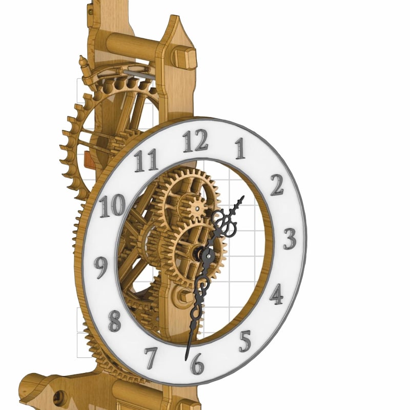 Wooden Gear Clock Kit - Etsy