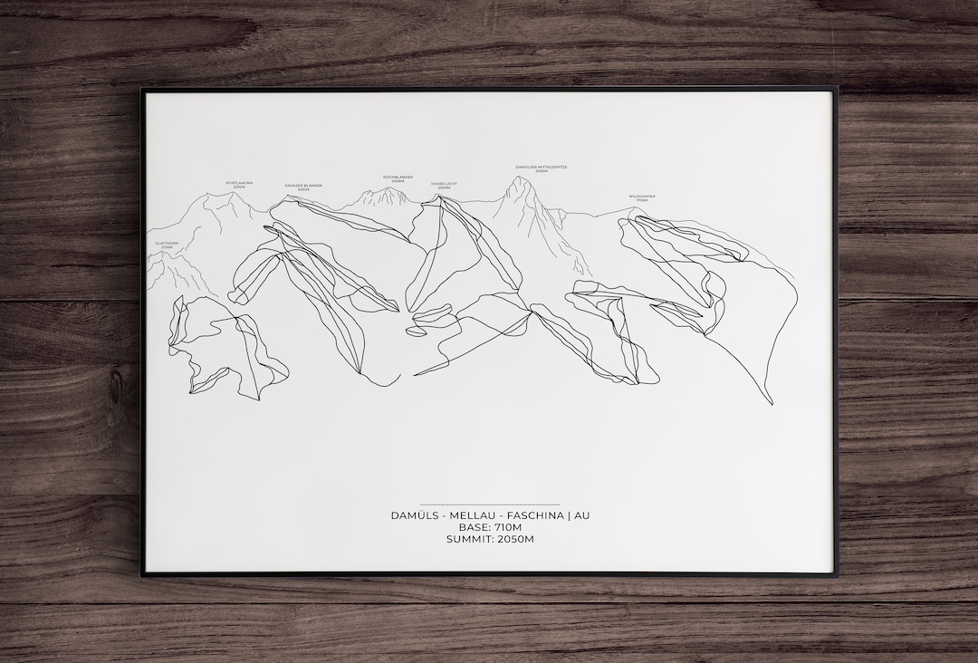 Ski Area, Ski Map, Damüls Trail Map, Ski Map, Skiing, Ski Vacation, Map ...