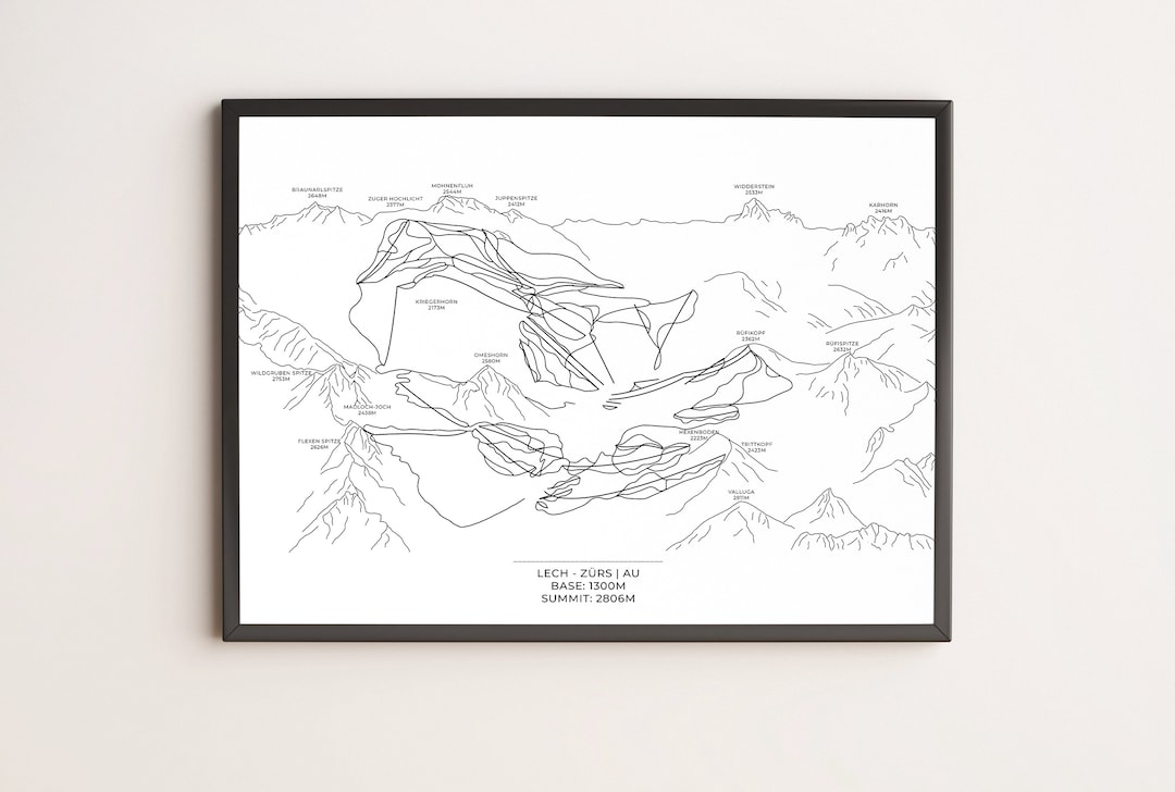 Ski Area, Ski Map, Piste Map Lech-zürs, Ski Map, Skiing, Ski Vacation ...