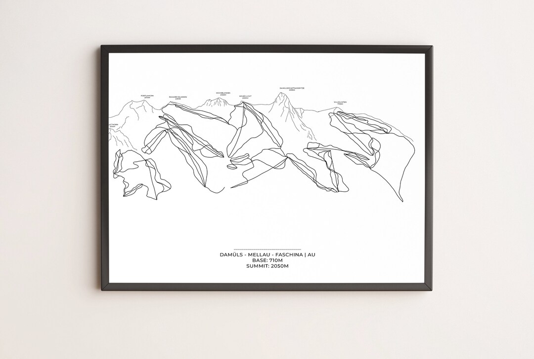 Ski Area, Skimap, Trail Map Damüls, Ski Map, Skiing, Ski Holiday, Map ...