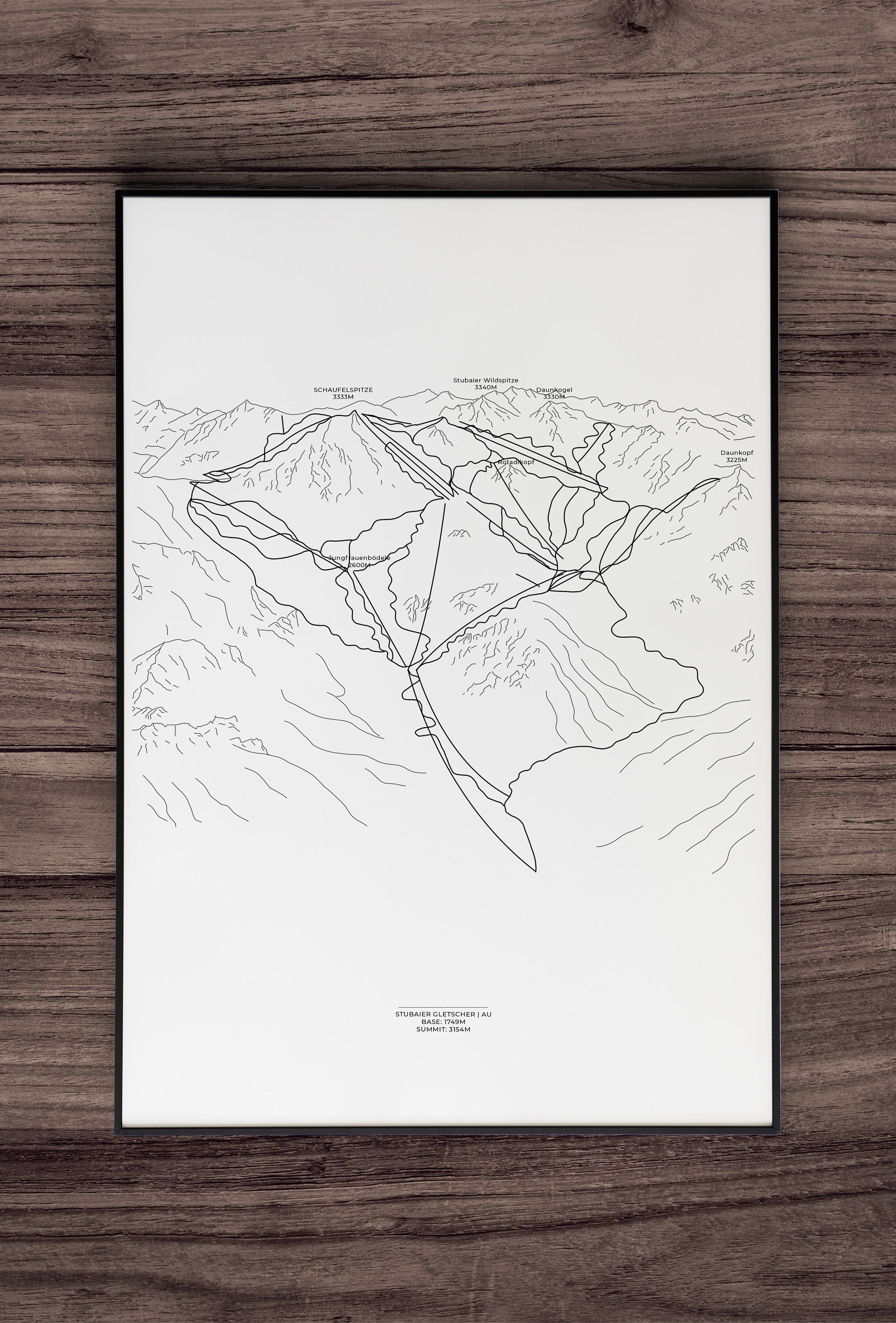 Ski Area, Ski Map, Piste Map Stubai, Stubai Glacier, Ski Map, Skiing ...