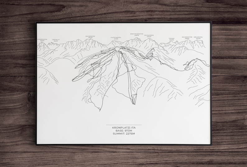 Ski Area, Skimap, Trail Map Kronplatz, Ski Map, Skiing, Ski Holiday ...