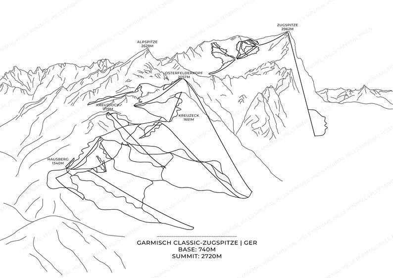 Ski Area, Skimap, Trail Map Damüls, Ski Map, Skiing, Ski Holiday, Map ...
