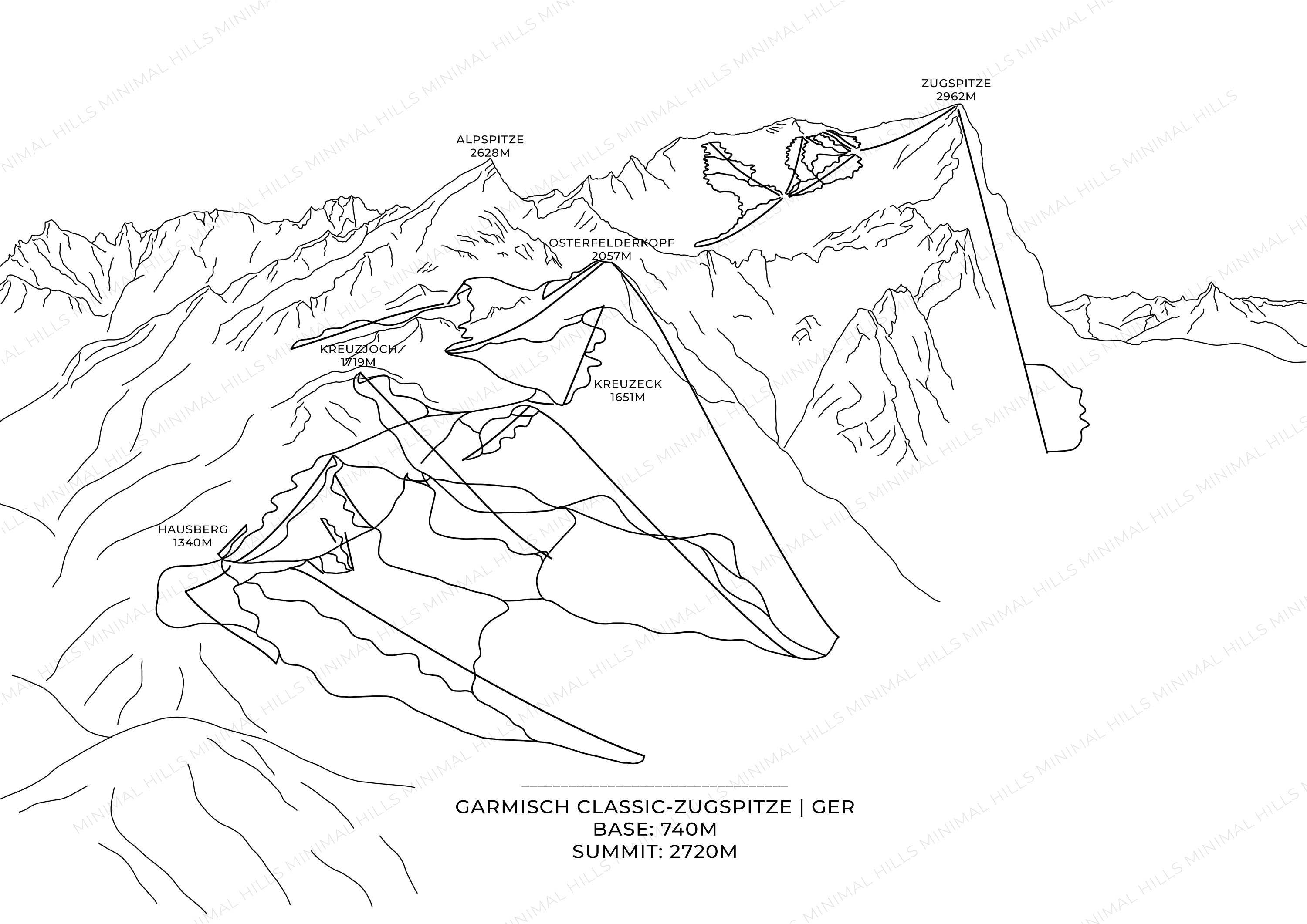 Ski Area, Skimap, Trail Map Damüls, Ski Map, Skiing, Ski Holiday, Map ...