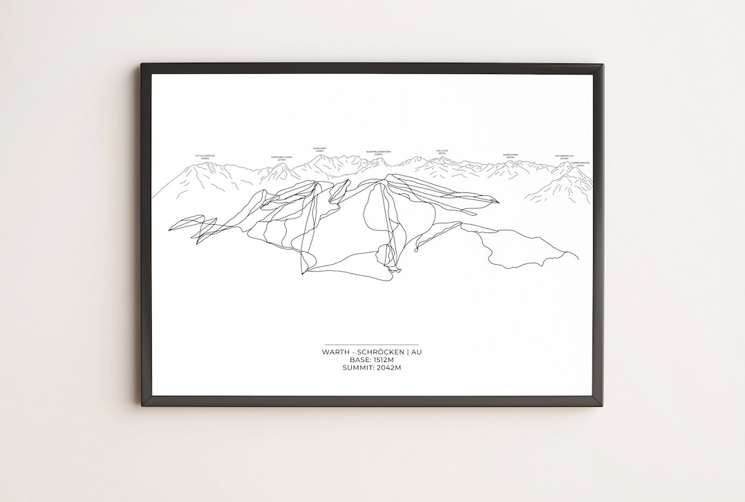 Ski Area, Skimap, Trail Map Warth Schröcken, Ski Map, Skiing, Ski ...