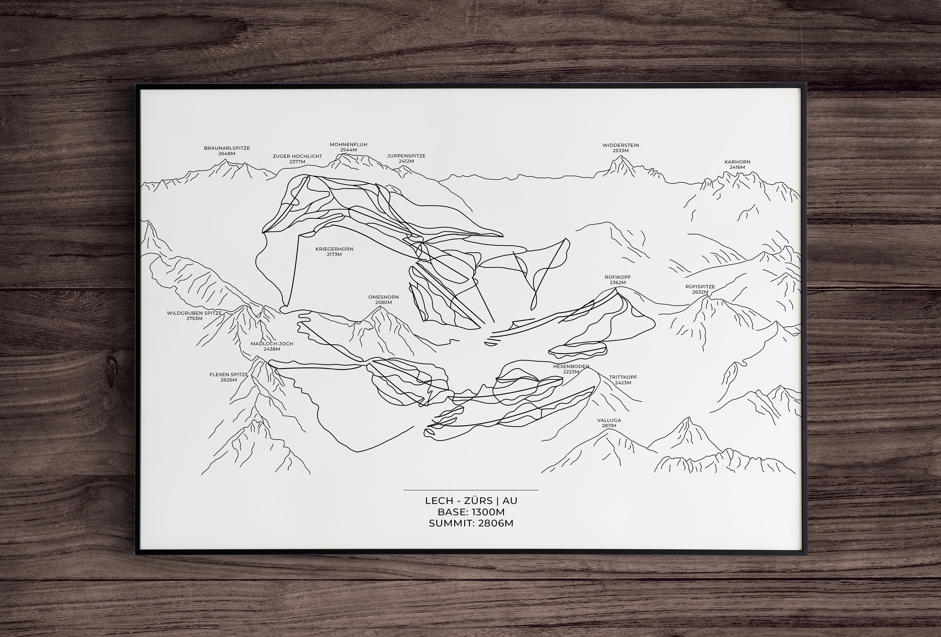 Ski Area, Skimap, Trail Map Lech-zürs, Ski Map, Skiing, Ski Holiday ...