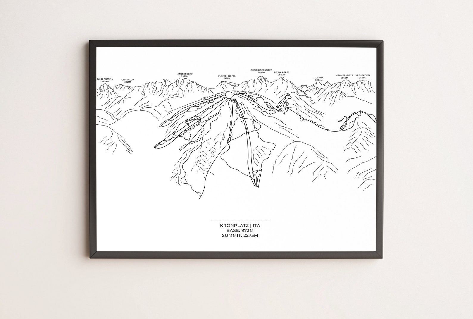 Ski Area, Skimap, Trail Map Kronplatz, Ski Map, Skiing, Ski Holiday ...