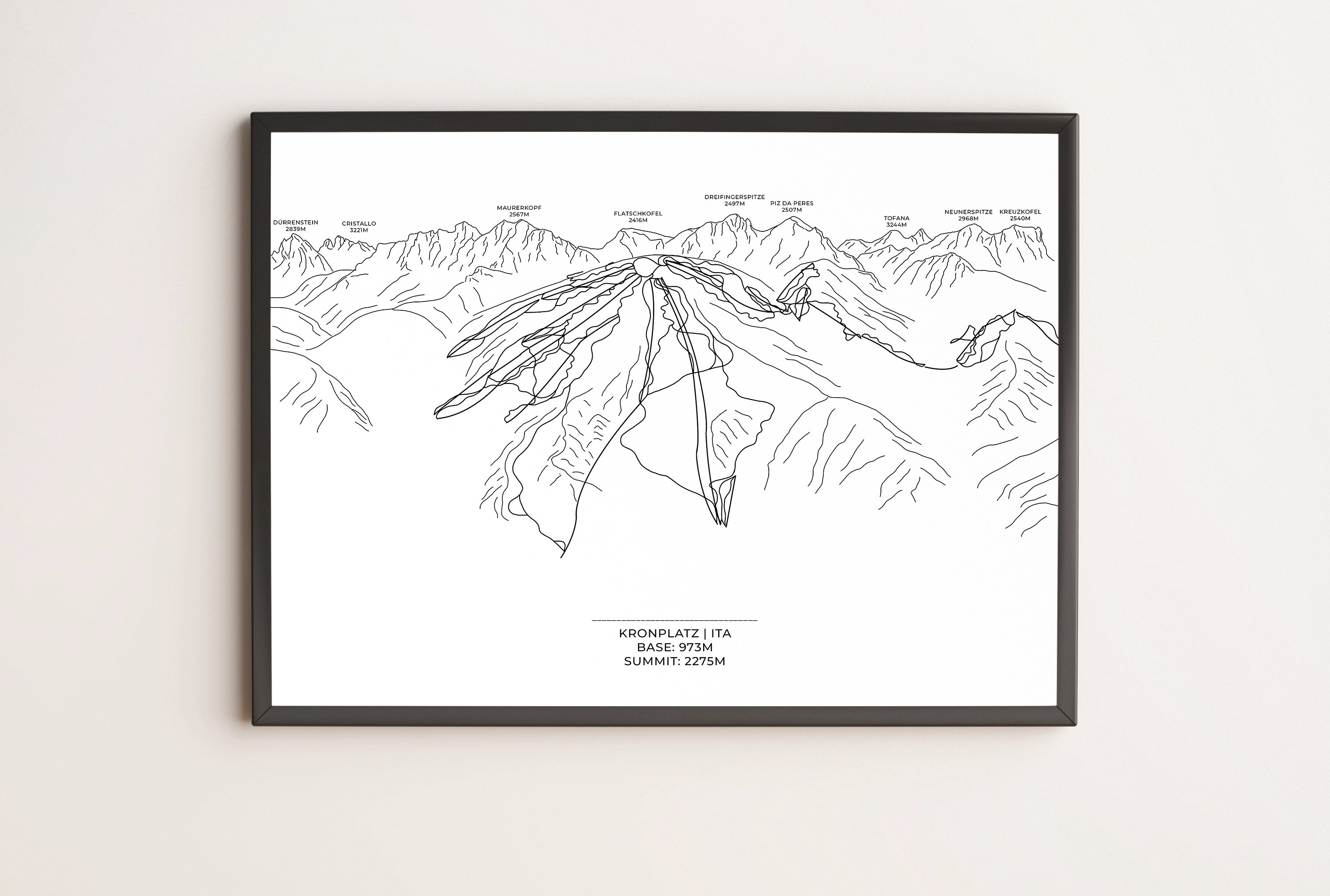 Ski Area, Skimap, Trail Map Kronplatz, Ski Map, Skiing, Ski Holiday ...