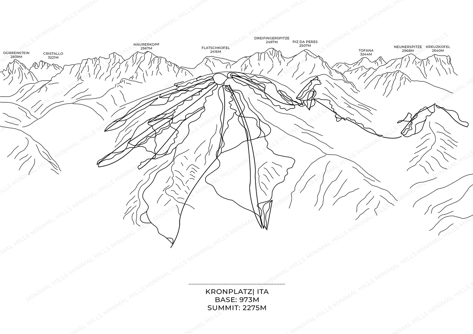 Ski Area, Skimap, Trail Map Kronplatz, Ski Map, Skiing, Ski Holiday ...