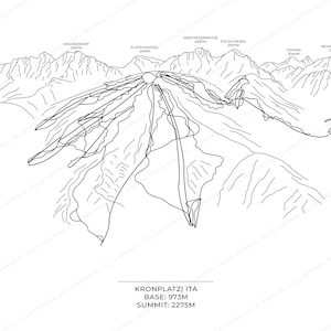 Ski Area, Skimap, Trail Map Kronplatz, Ski Map, Skiing, Ski Holiday ...