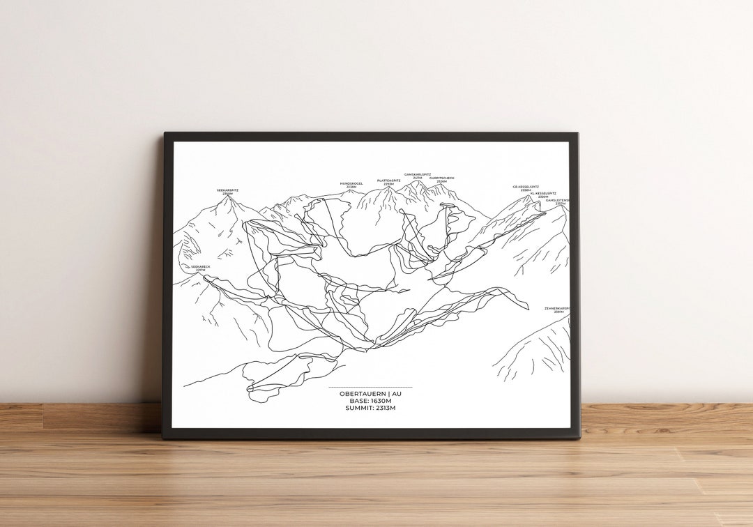 Ski Area, Ski Map, Piste Map Obertauern, Ski Map, Skiing, Ski Vacation ...