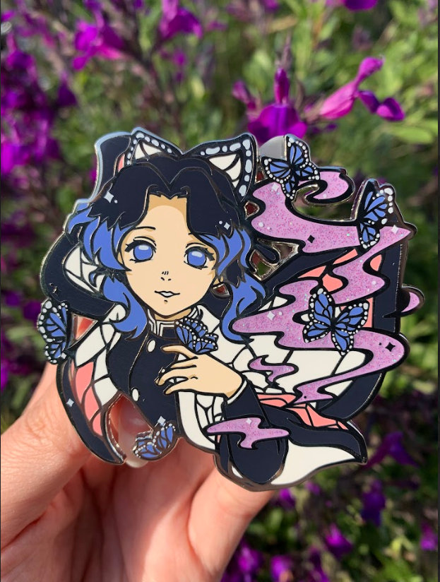 Anti-demon Shinobu Insect Hashira Japanese Hard Enamel Pin (itsache) - Etsy