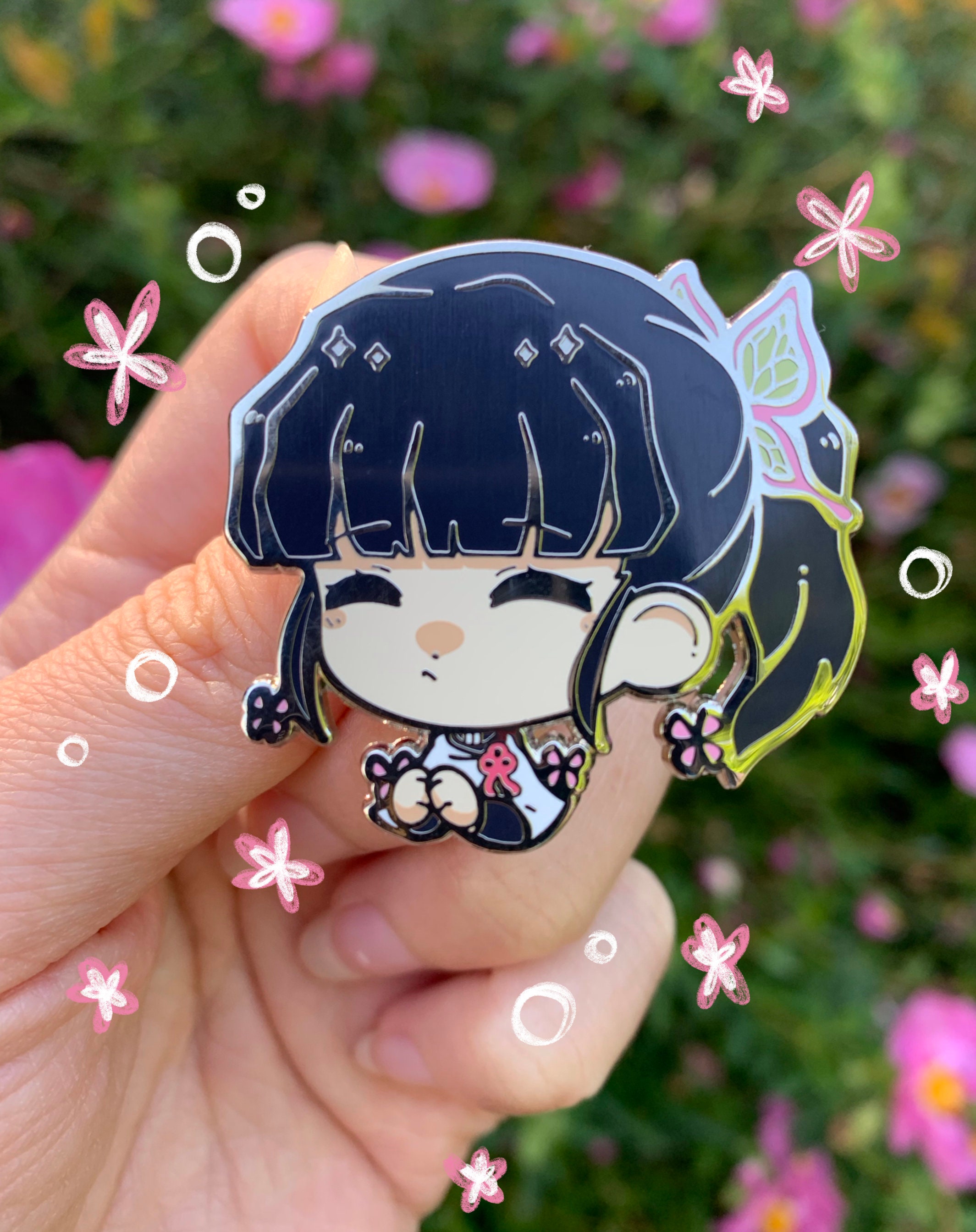 Anti-demon Kanao Flower Hashira Japanese Hard Enamel Pin itsache - Etsy