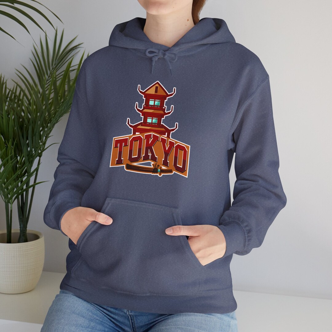 Tokyo Temple Hoodie Japanese Temple Sweatshirt Urban Japan Fashion ...