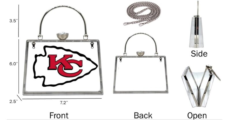 Kansas City Chiefs Purse - Stadium Approved! - Etsy