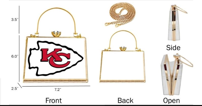 Kansas City Chiefs Purse - Stadium Approved! - Etsy