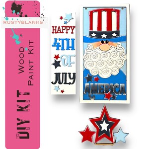 4th of July Patriotic Insert for the Mini Interchangeable Post - Etsy
