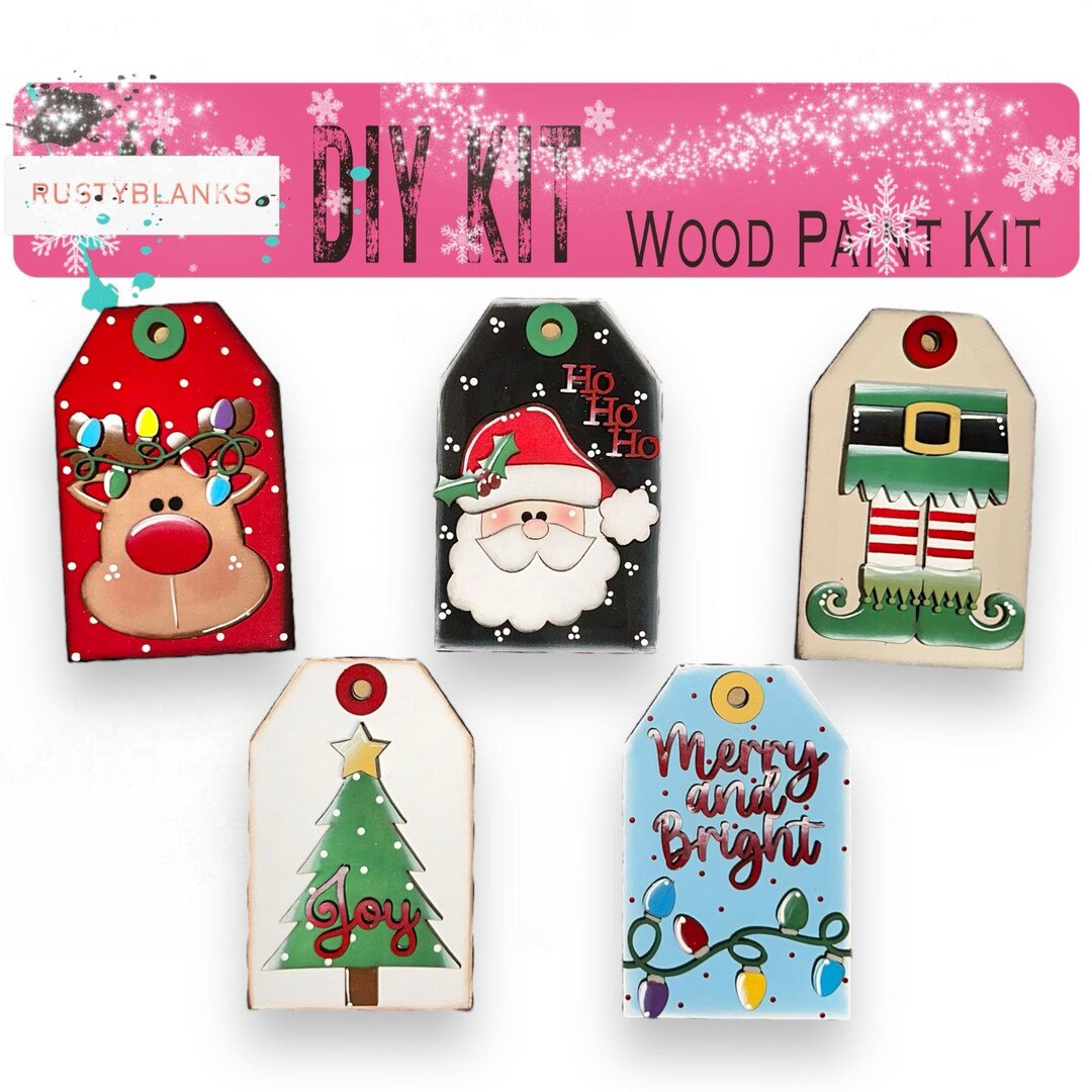 Christmas Gift Tag Ornaments Set of 5 Ornaments Great for Your Tree or ...