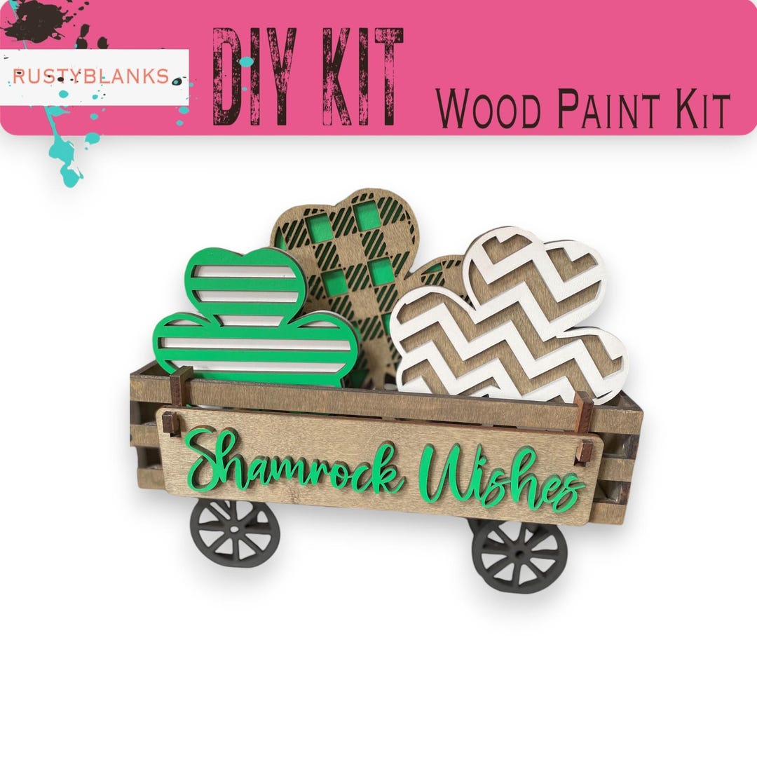 Shamrock Wishes Wagon Insert Set - Etsy