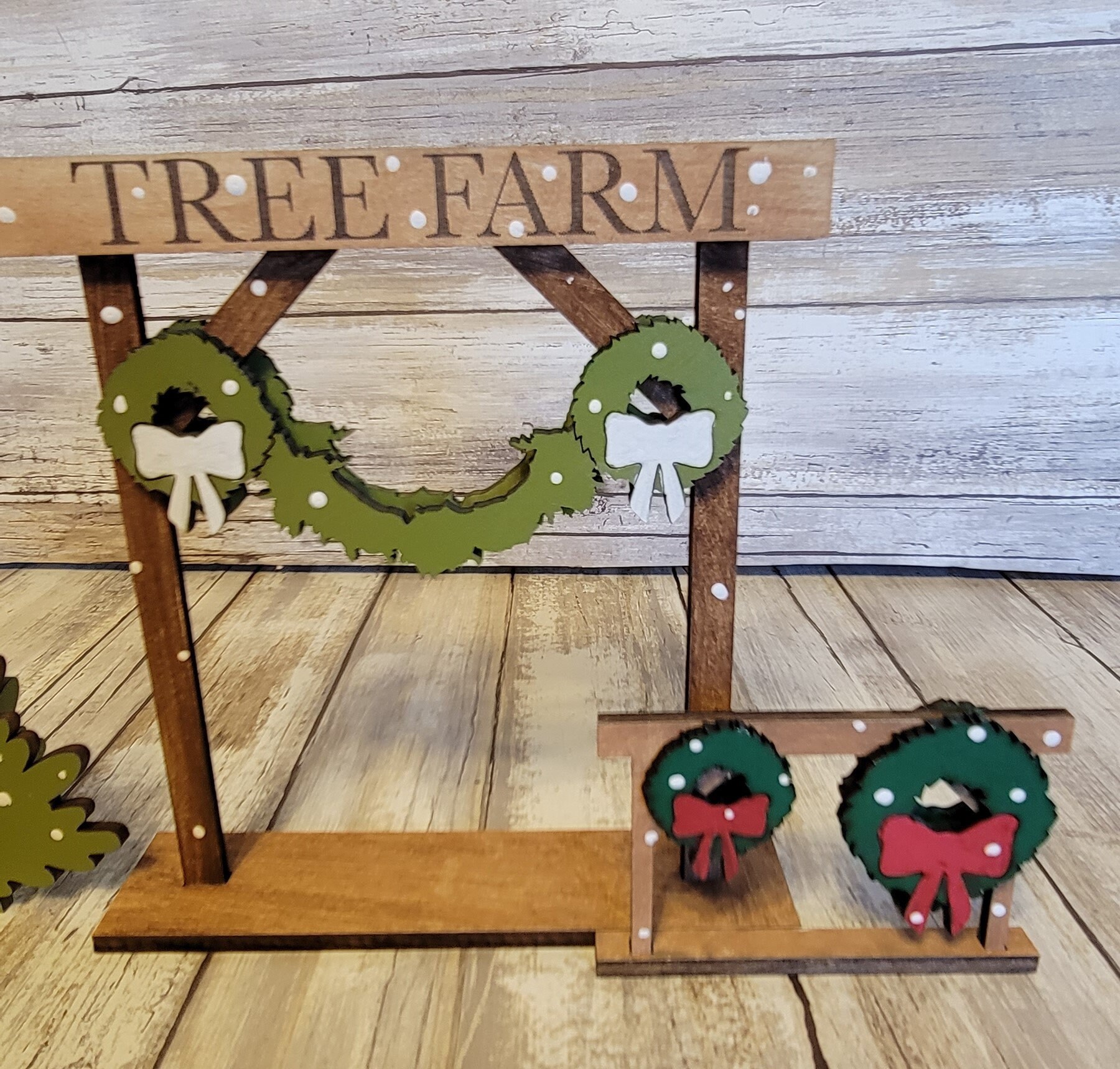 DIY Kit Christmas Village Tree Farm - Etsy