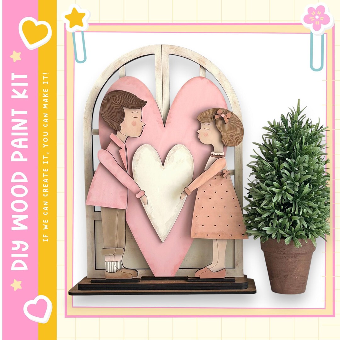 Sweethearts Trio Arch Window/door Insert – DIY Wood Paint Kit - Etsy