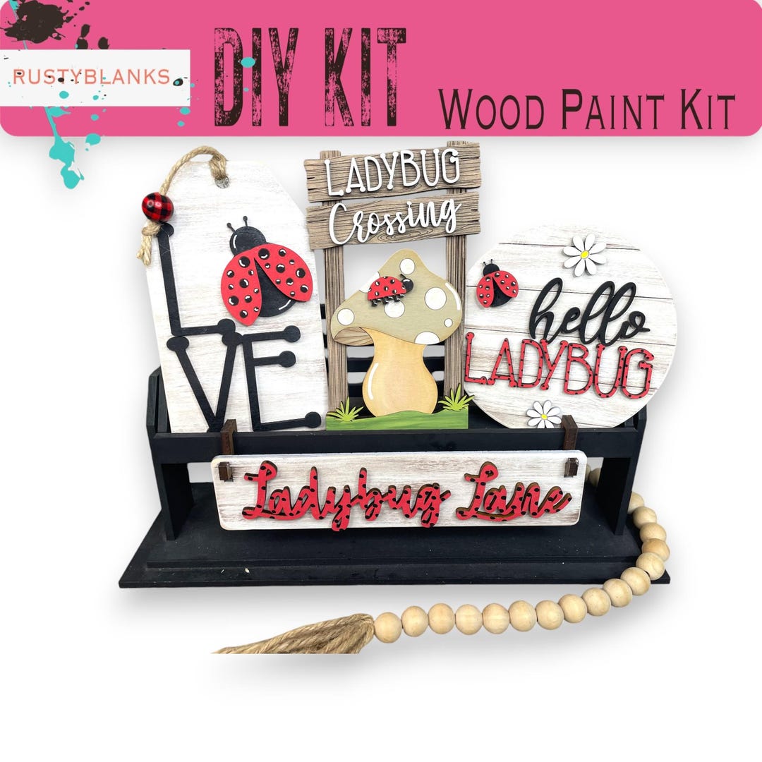 Ladybug Lane Interchangeable for Wagon or Raised Shelf Sitter DIY Kit ...