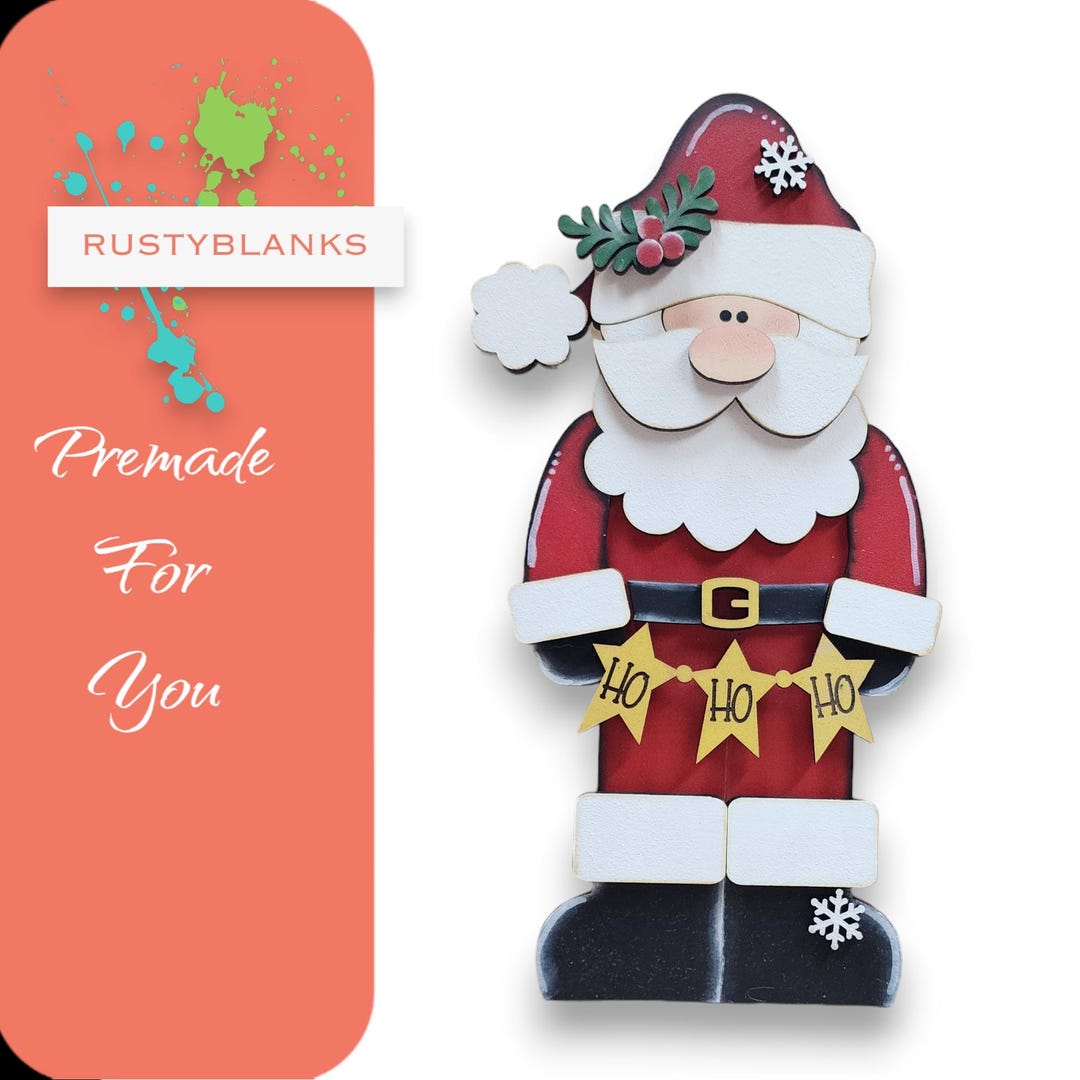 Premade Standing Santa Claus Shelf Sitter - Etsy