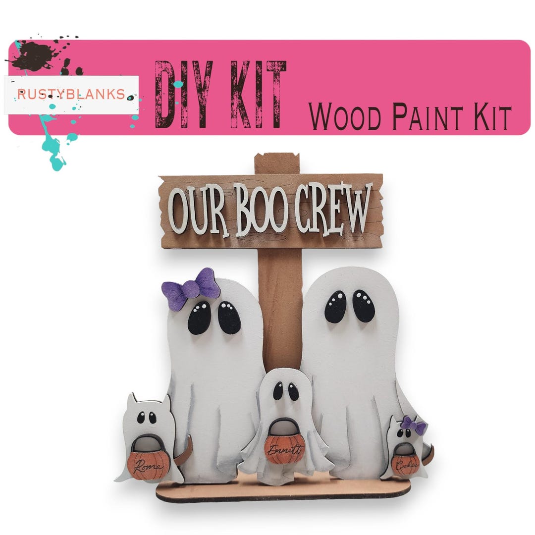 Our Boo Crew Personalizable Standing Shelf Sitter DIY Kit - Etsy