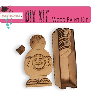 DIY Unpainted Gingerbread Countdown With Storage Box – Christmas ...