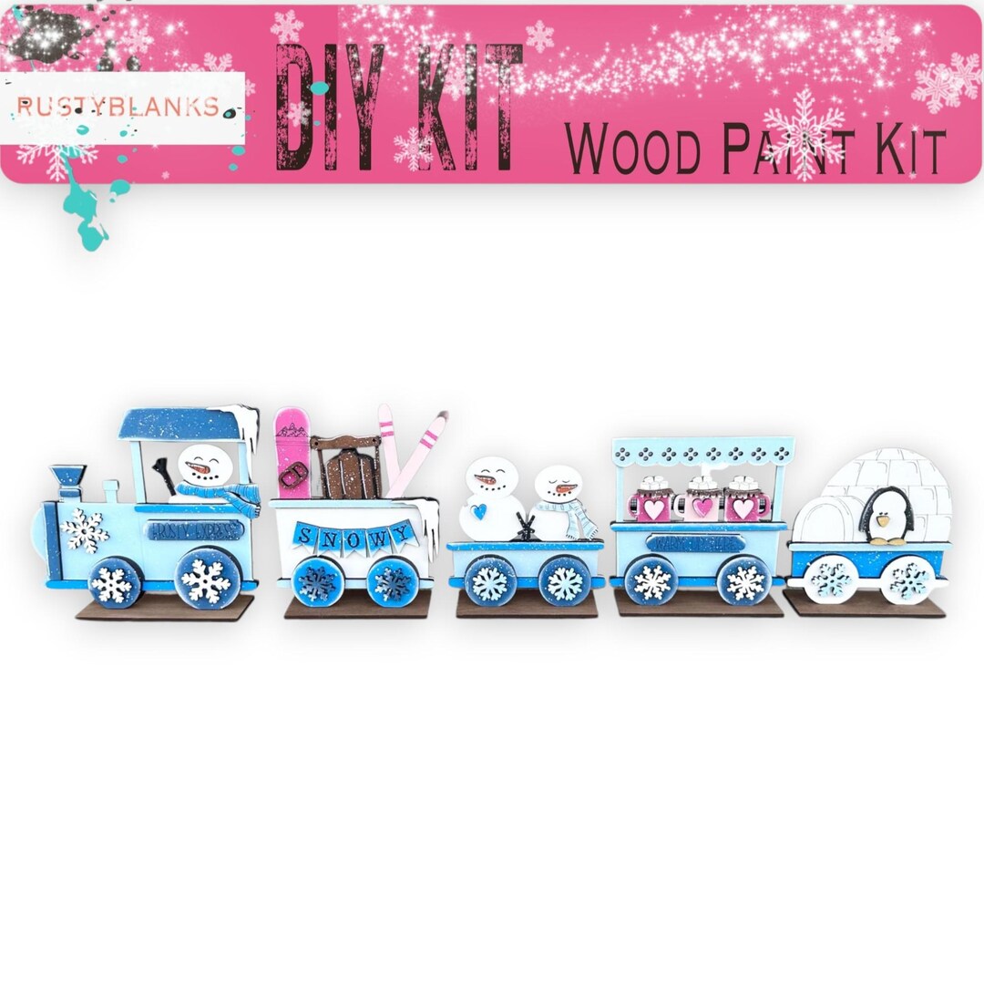 DIY Winter Standing Train Set, Shelf Sitters - Etsy