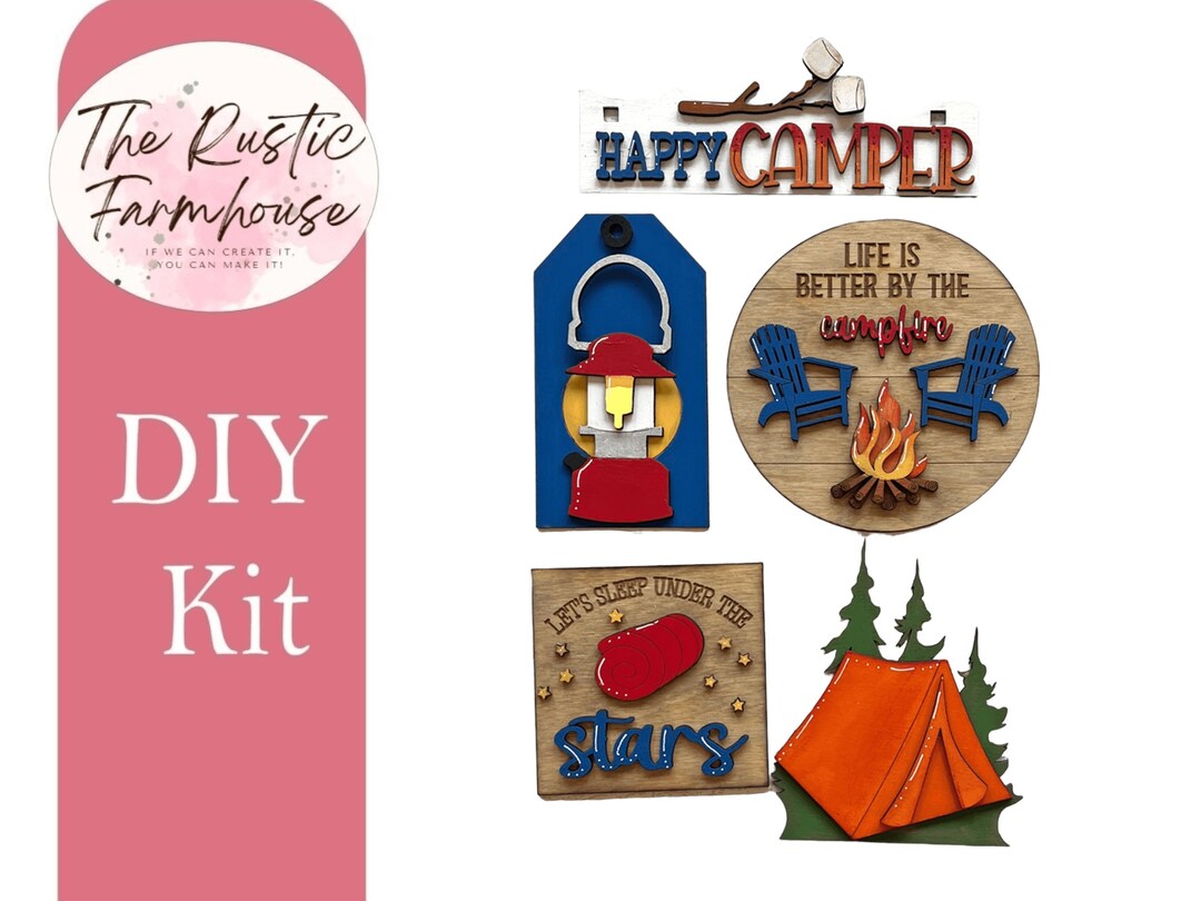 Happy Camper Interchangeable Inserts for Our Window or House DIY Kit - Etsy