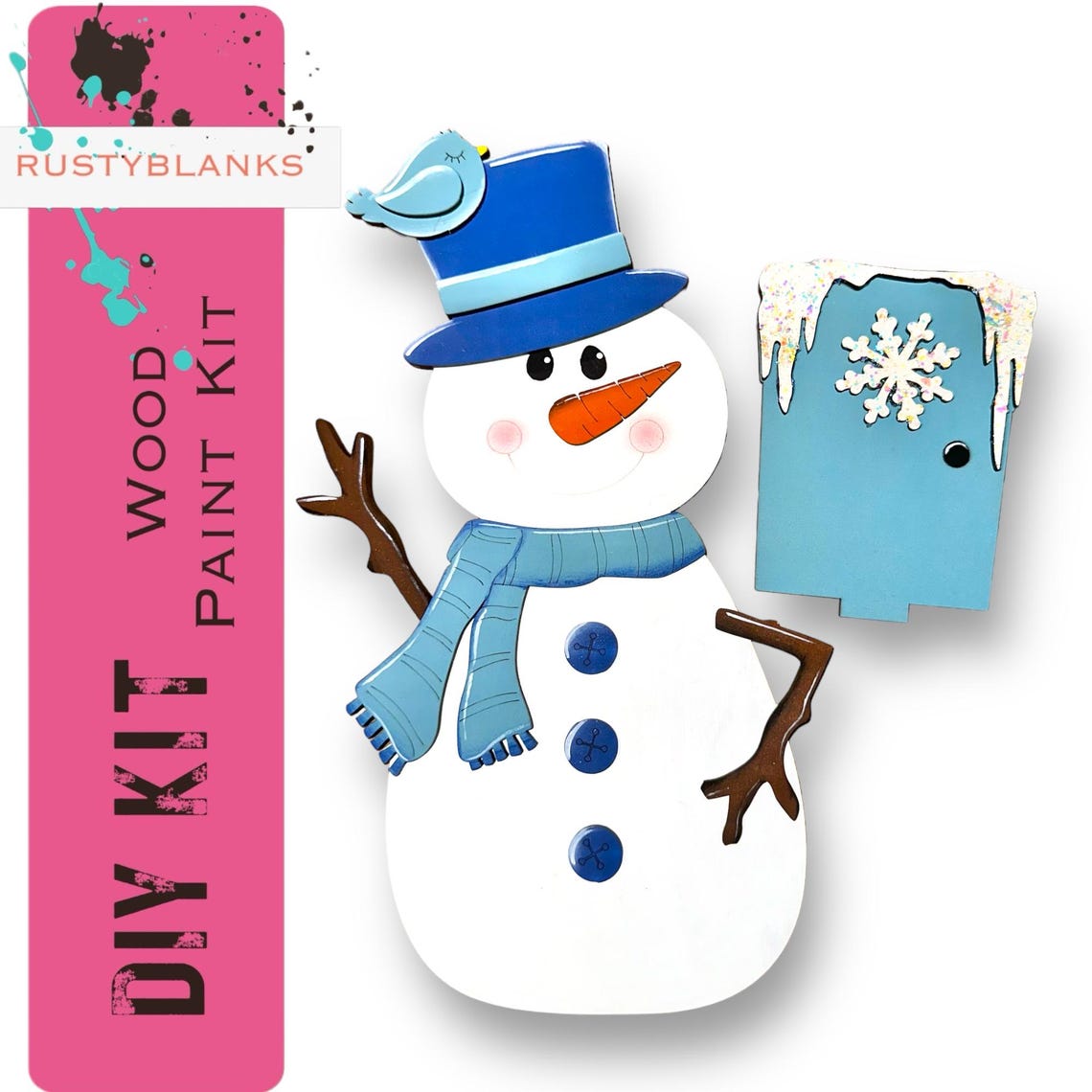 Snowman Insert for Our Interchangeable Birdhouse Post - Etsy