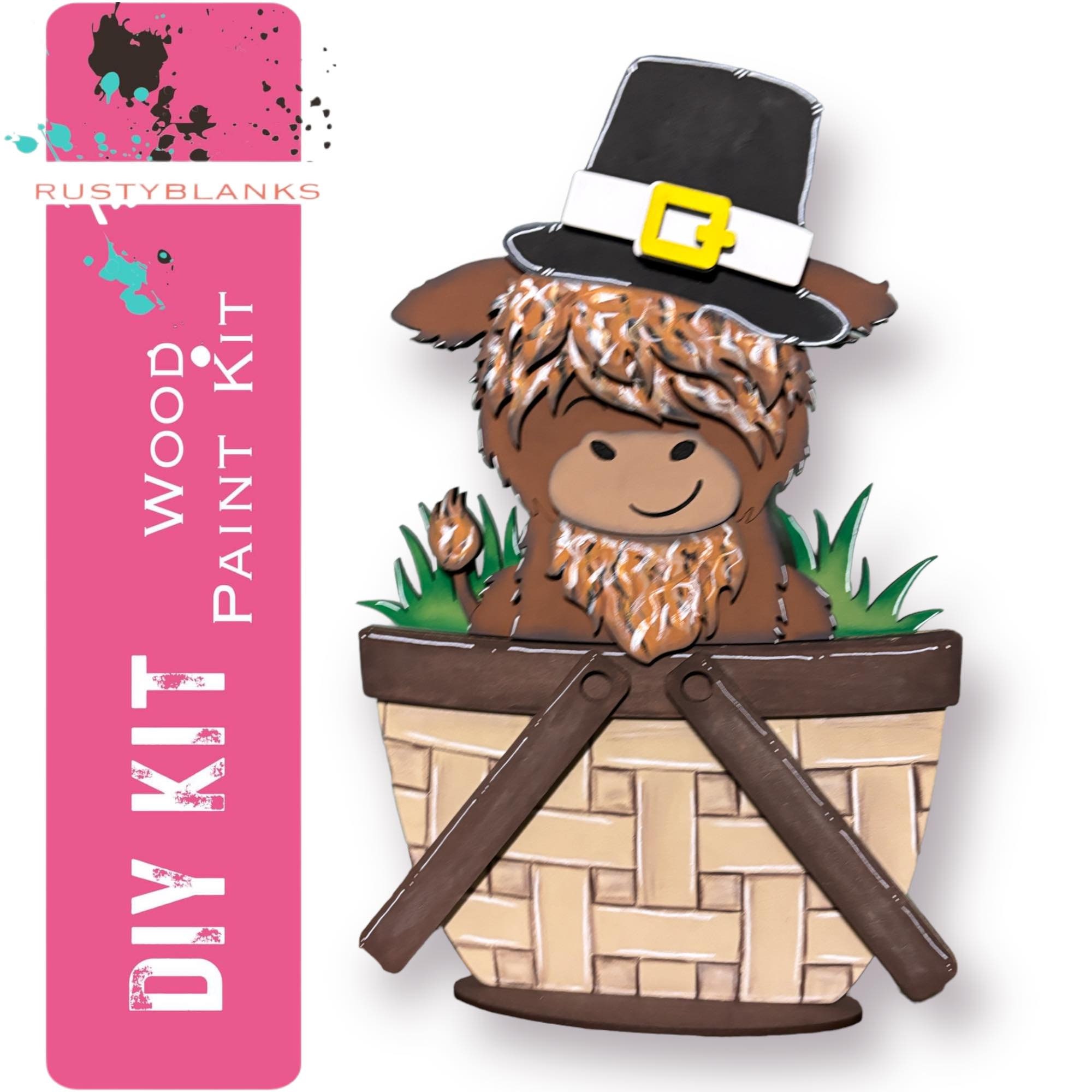 Interchangeable Highland Cow Insert for Flower Basket - Etsy