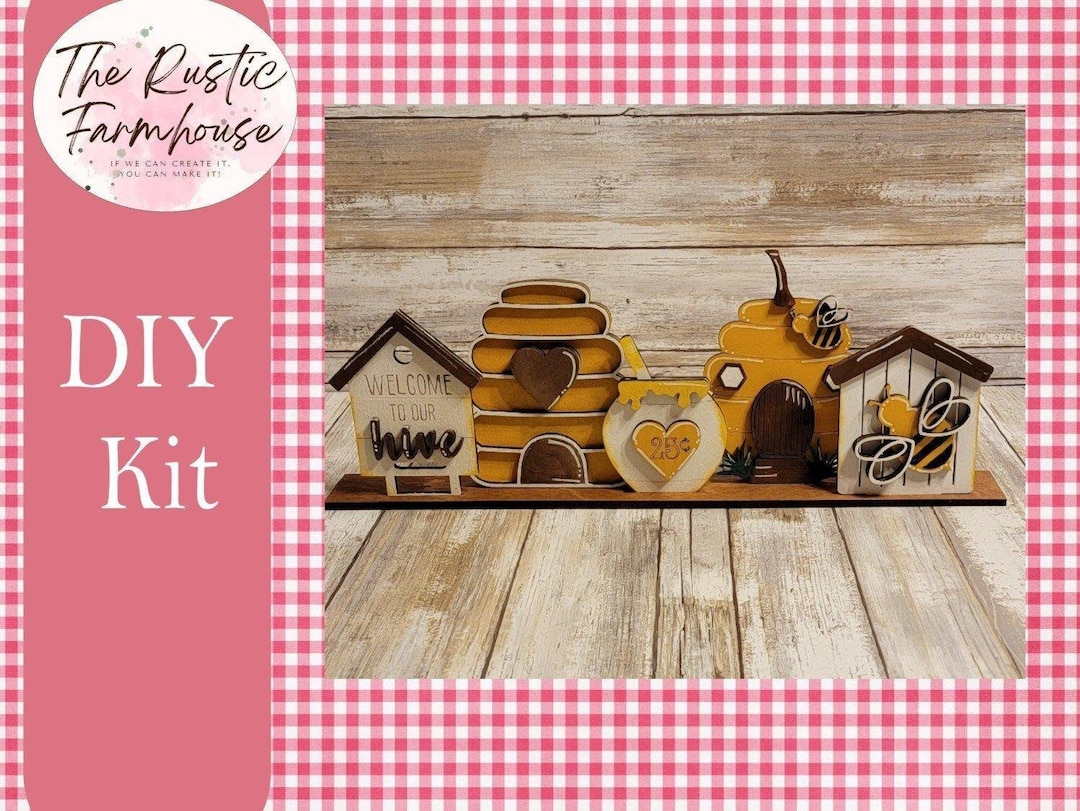 Bee Hive Houses DIY, Bee Shelf Decor, Laser Cut Bee Sitter - Etsy