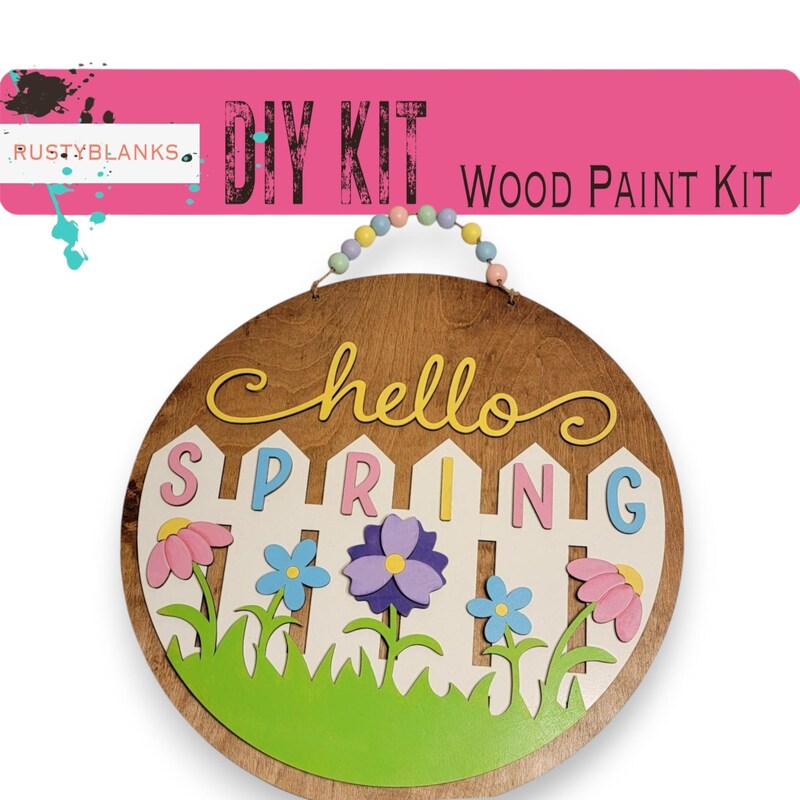 Hello Spring Door Hanger - Etsy